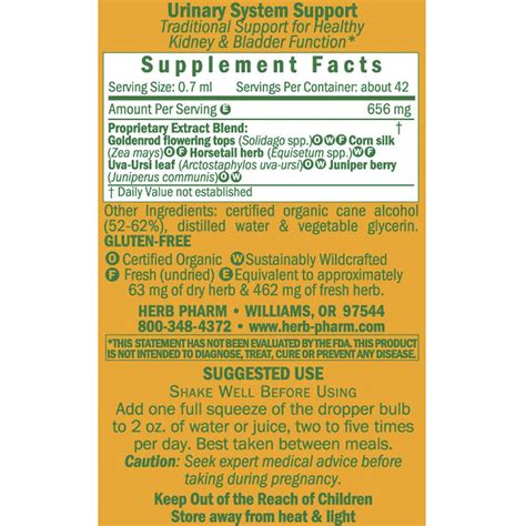 Buy Urinary System Support 1 Ounce Supplement Online Spectrum Supplements