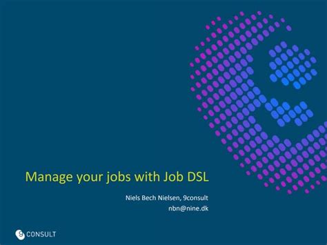 Job Dsl Plugin For Jenkins Pptx
