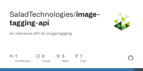 Github Saladtechnologiesimage Tagging Api An Inference Api For