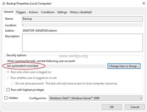 How To Run A Scheduled Task In Background Or In Foreground WinTips Org