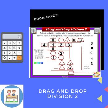 Boom Cards Drag And Drop Division 2 By Mandm Creations Tpt
