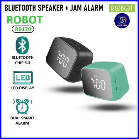 Jual Speaker Jam Alarm Robot Rb170 Robot Rb560 Bluetooth 5 3 5 0 Led Display And Alarm Clock