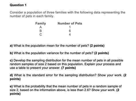 solved consider a population of three families with the