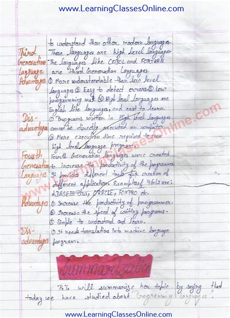 Computer Programming Lesson Plan For High School