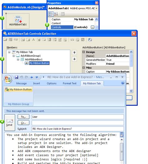 Programming Outlook Com Add In Plugin In C C Vb Net Outlook
