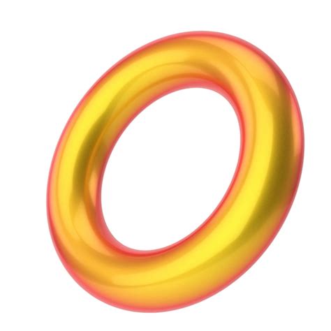Premium Photo Torus Shape Circle Shape 3d Geometric Shape