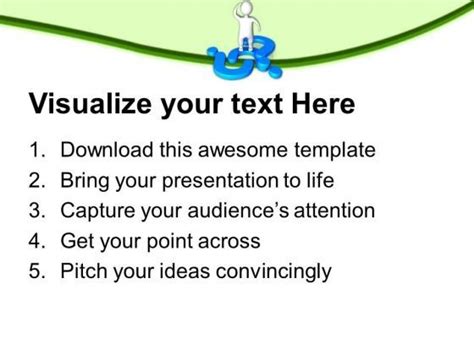 Man With Question Marks Business PowerPoint Templates Ppt Backgrounds For Slides