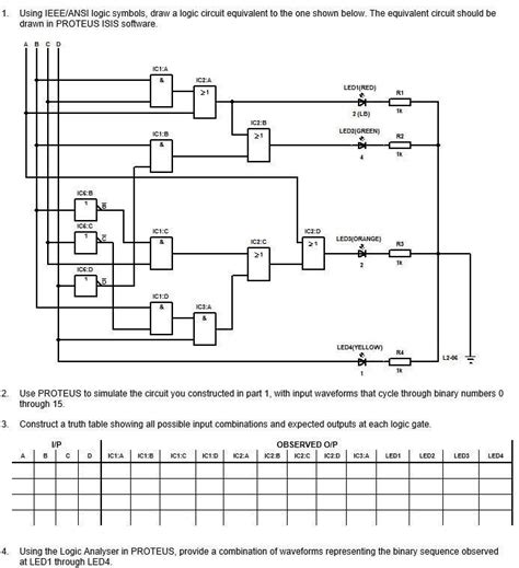 1 Using Ieee Ansi Logic Symbols Draw A Logic