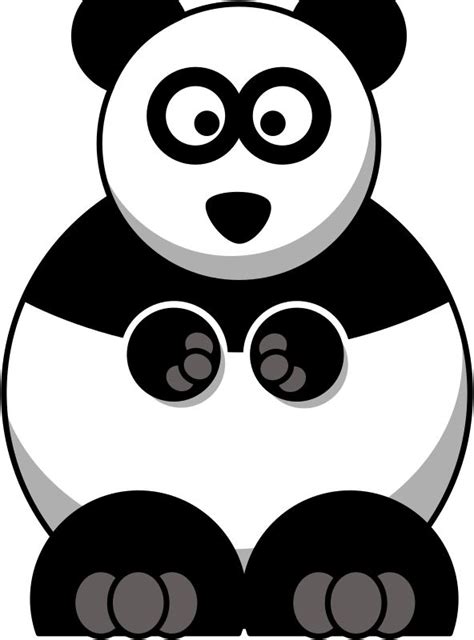 Cartoon Panda Openclipart Cartoon Panda Panda Coloring Pages Bear
