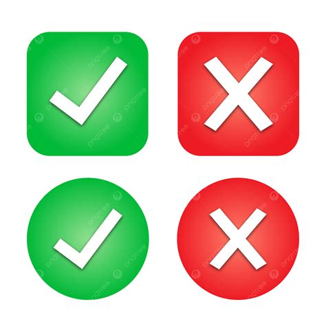 Right And Wrong Icons