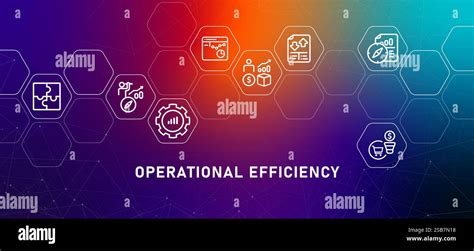Operational Efficiency Gradient Header Strategy Company Efficient