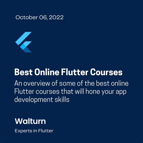 Top 5 Online Flutter Courses Walturn Insight