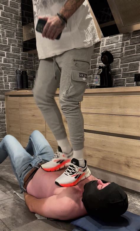 Trampling And Jumping In Reeboks On The Slave ThisVid Com