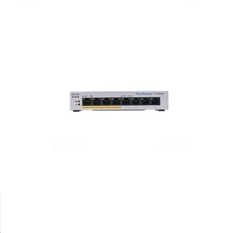 Cisco Systems Cbs110 8pp D Na Unmanaged 8 Port Ge Partial Poe Desktop Ext Ps Ethernet Switch