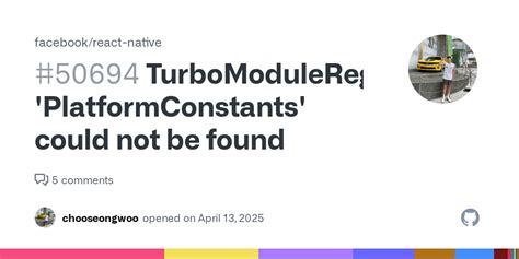 Turbomoduleregistrygetenforcing Platformconstants Could Not Be Found · Issue 50694