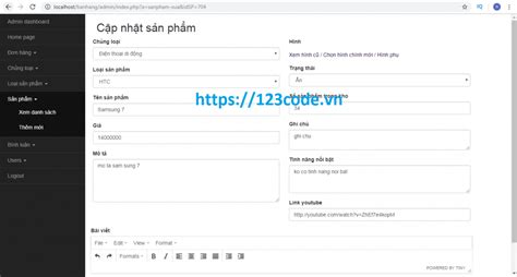 chia sẻ source code website bán hàng điện thoại php full database