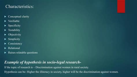 Hypothesis Meaning Importance Sources Features And Its Types PDF