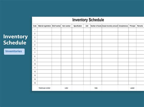 Excel Inventory Templates