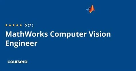 Online Course Mathworks Certified Professional Certificate In Computer Vision Engineering