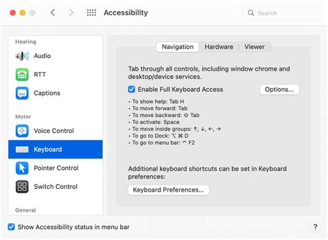 🥇 Macos Monterey Cómo Full Keyboard Access Proporciona Libertad Desde