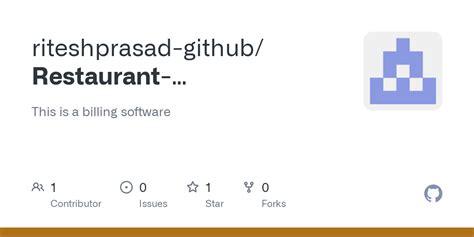 GitHub Riteshprasad Github Restaurant Management System This Is A Billing Software