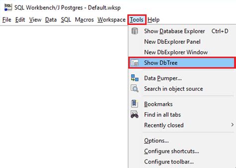 How To Find Table In A Database With SQL Workbench J SQL Workbench J