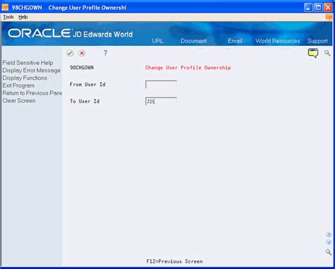 Change User Profile Ownership