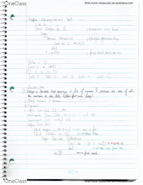 class notes for cpsc 110 at university of british columbia ubc