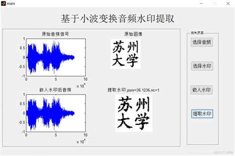 【语音隐写】基于matlab Gui Dwt音频数字水印【含matlab源码 712期】51cto博客音频数字水印的matlab实现