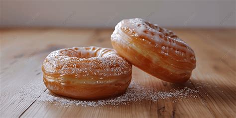 맨 위에 달콤한 설탕 코팅을 얹은 유혹적인 도넛 한 쌍을 즐길 준비가 되었습니다 도넛 설탕 디저트 배경 일러스트 및 사진 무료 다운로드 Pngtree