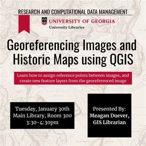 Georeferencing Images And Historic Maps Using Qgis Uga Libraries