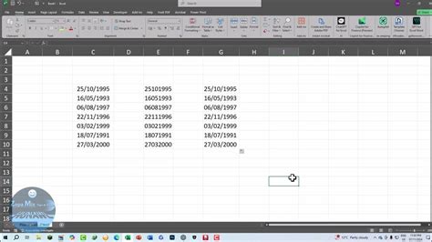 How To Convert Numbers Into Datedate Into Numbers In Ms Excel Youtube