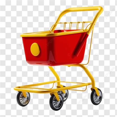 대담한 소방차 빨간색 몸체에 생생한 햇빛 노란색 액센트가 있는 밝고 활기찬 3d 쇼핑 카트 3d 쇼핑 카트 3d 쇼핑 트롤리