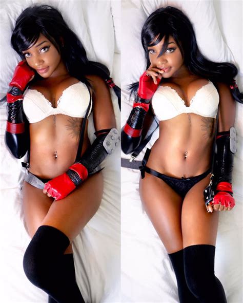Kay Bear Rocks Her Tifa Lockhart And Rikku Cosplay TGG