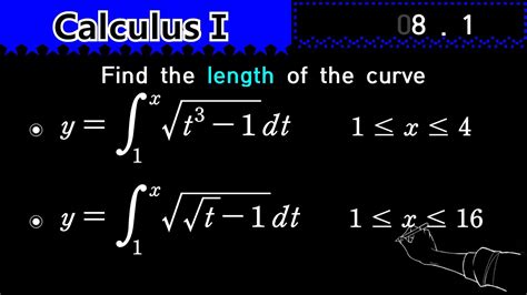 C8 1】 정적분으로 주어진 함수 곡선의 길이 구하기 Arc Length Youtube