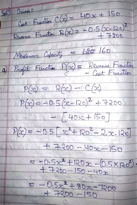 [solved] For A Certain Company The Cost Function For Producing X Items Is C X 40x 150 And The
