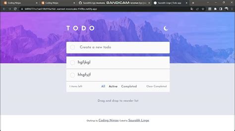 To Do List Project Coding Ninjas First Skill Testcodingninjasindia Project Youtube