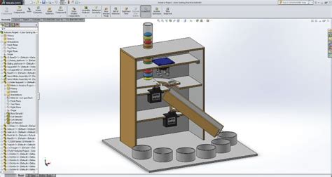 color sorting machine arduino project solidworks model arduino