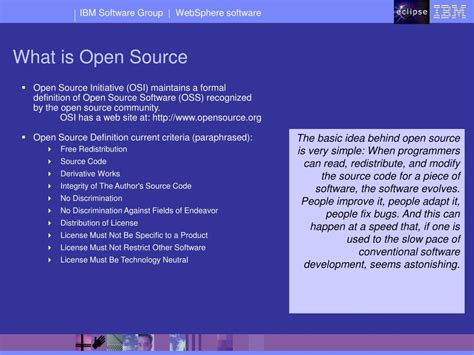 PPT IBM Open Source Software Competition Mark Wallace Software Architect IBM Dublin Software