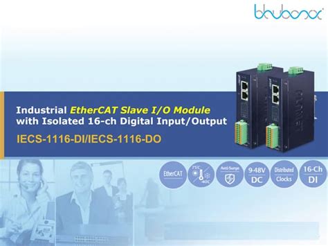 Iecs 1116 Di Industrial Ethercat Slave I O Module With Isolated 16 Ch Digital Input Pdf