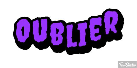 Oublier Word Animated  Logo Designs