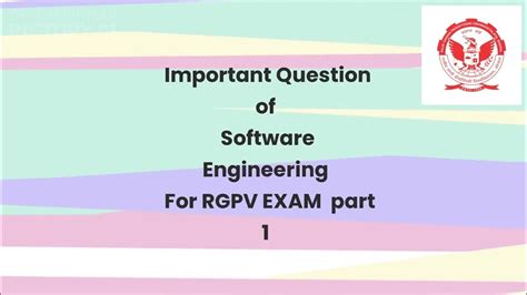 Software Engineering Important Question For Rgpv Exam 2023 Rgpvexam2023 Softwareengineering