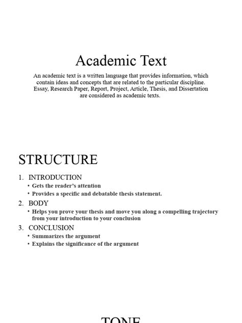 Academic Text Pdf Subject Grammar Word