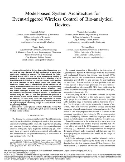 pdf model based system architecture for event triggered wireless