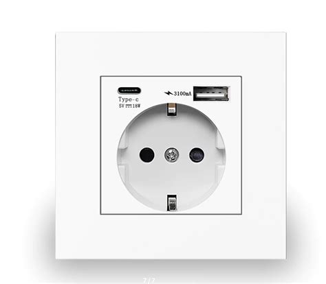ᐉ Розетка с заземлением Delviz Usb Type C 220 В • Купить в Киеве Украине • Лучшая цена в Эпицентр