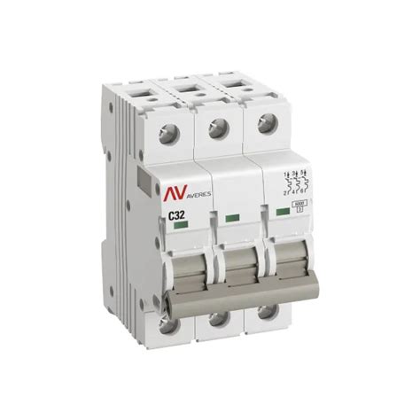 Выключатель автоматический AV-6 3P 32A (C) 6kA EKF AVERES. Цены ...