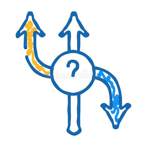 Choice Of Direction Icon Doodle Illustration Stock Vector Illustration Of Item Ability 336994946