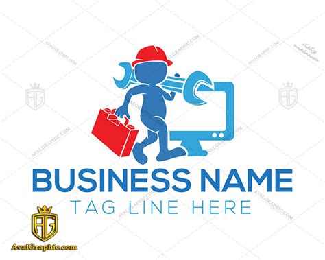 لوگو حرفه ای تعمیر قطعات کامپیوتر