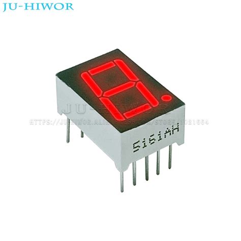 10pcs 0 56inch 10pins 5161as 5161bs 1 Bit Digit 7 Segment Rode Led Digitale Display Digitron