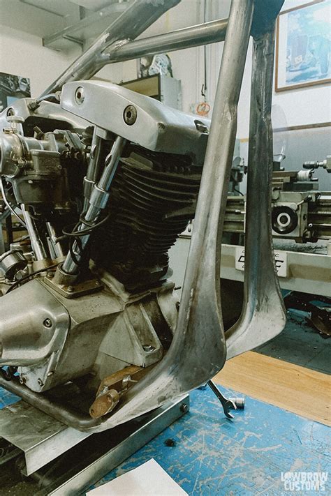 Meet Lorenzo Cisi And His 1978 Harley Davidson Flh Chopper Named Blue Lowbrow Customs